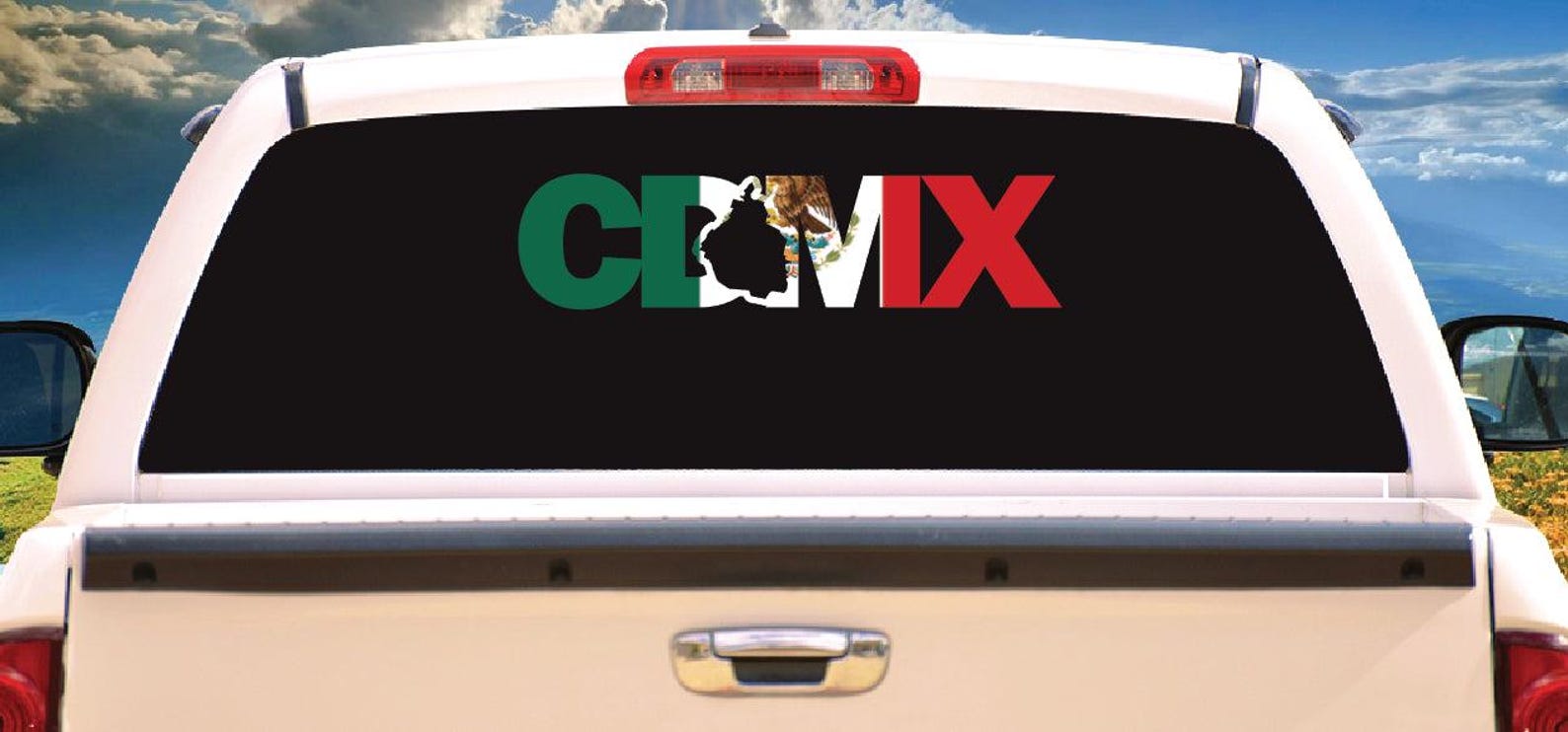 Ciudad De Mexico Letters Decal Car Window Laptop Map Vinyl Sticker ...