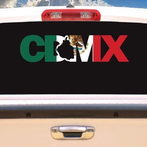 Ciudad De Mexico Letters Decal Car Window Laptop Map Vinyl Sticker ...