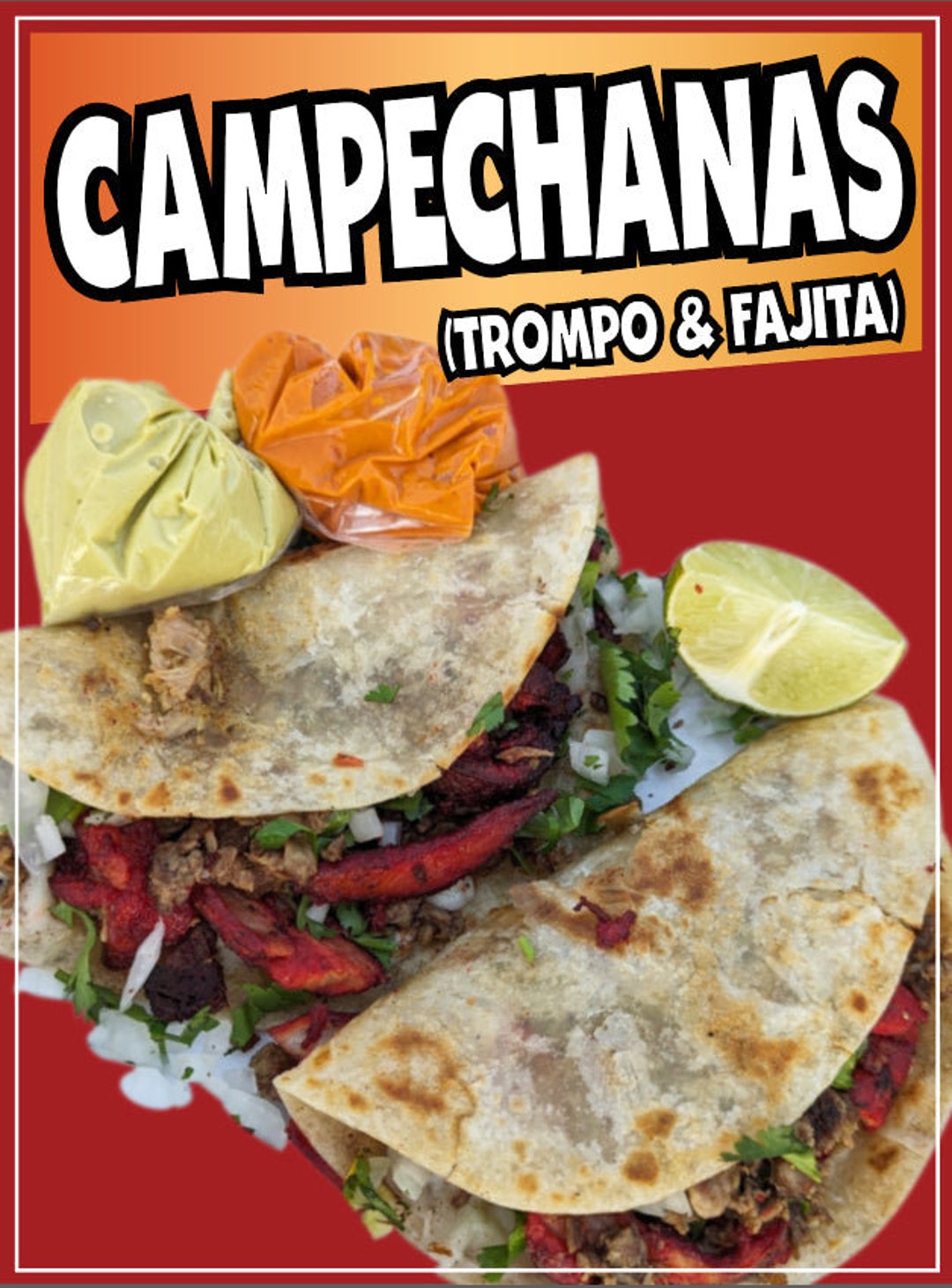 Campechanas Decal Window Sticker Mexican Food Truck Concession Vinyl ...