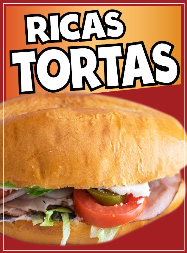 Ricas Tortas Decal Window Sticker Mexican Food Truck Concession Vinyl ...