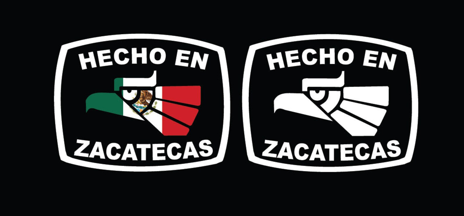 Hecho En Zacatecas Letters Decal Car Window Laptop Flag Vinyl Sticker ...