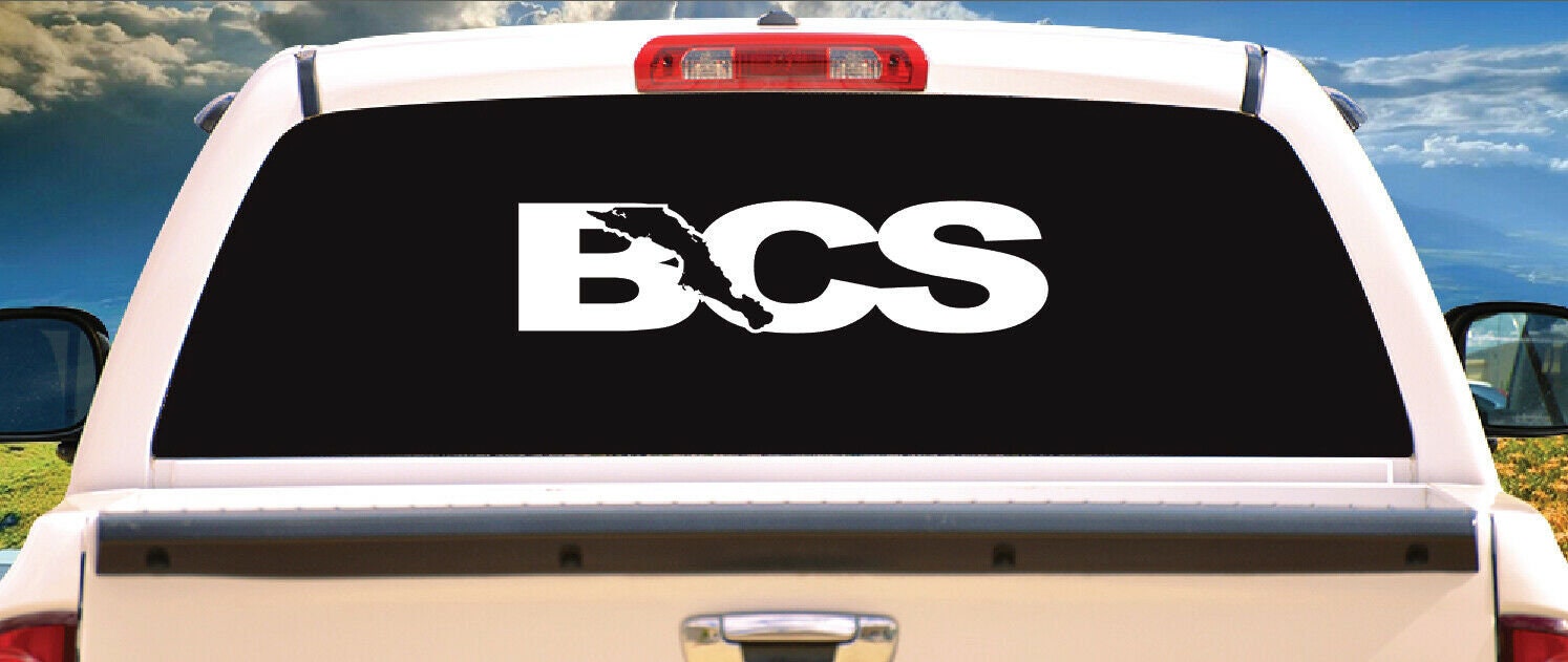 Baja California Sur Letters Decal Car Window Laptop Map Vinyl Sticker ...