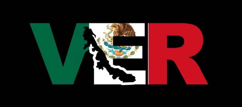 Veracruz Letters Decal Car Window Laptop Map Vinyl Sticker Mexico Ver ...