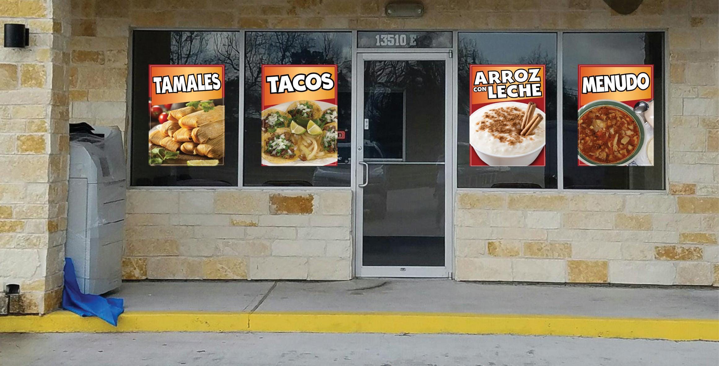 Arroz Con Leche Decal Window Sticker Truck Concession Vinyl Restaurant ...