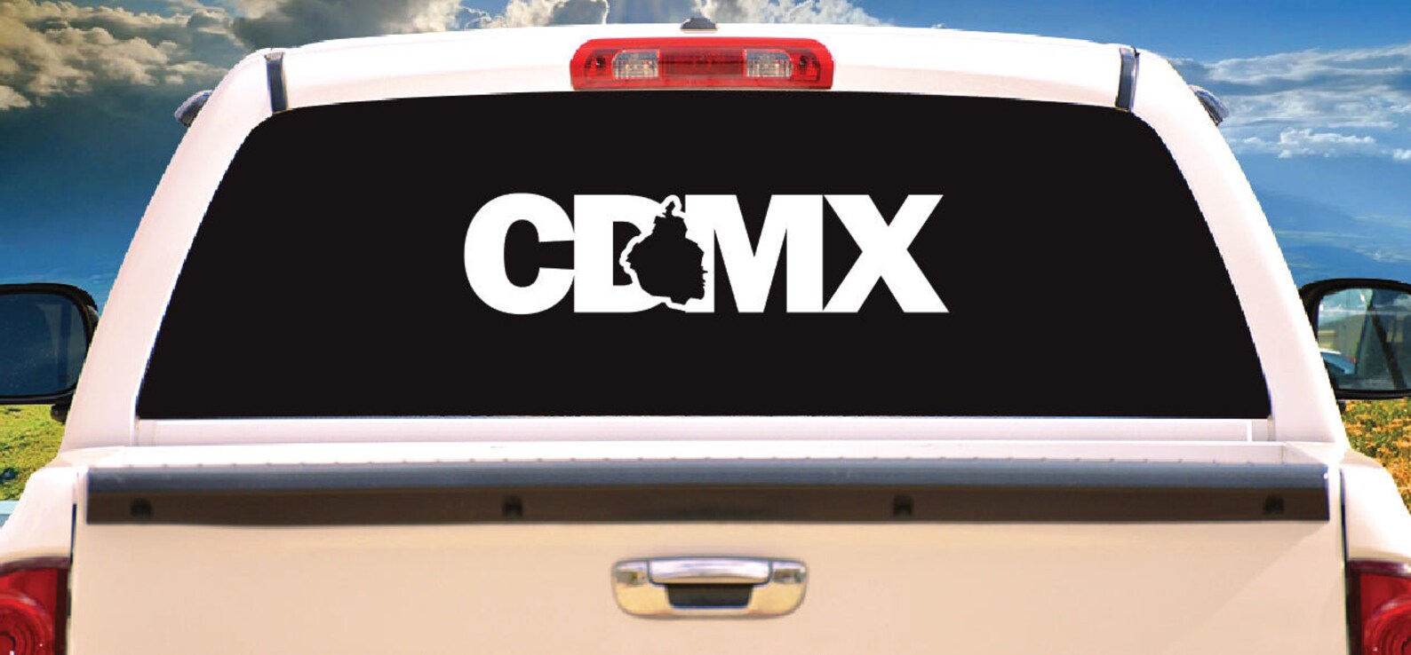 Ciudad De Mexico Letters Decal Car Window Laptop Map Vinyl Sticker ...