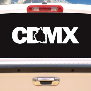Ciudad De Mexico Letters Decal Car Window Laptop Map Vinyl Sticker ...