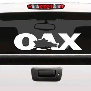 Oaxaca Letters Decal Car Window Laptop Map Vinyl Sticker Mexico Oax - Etsy