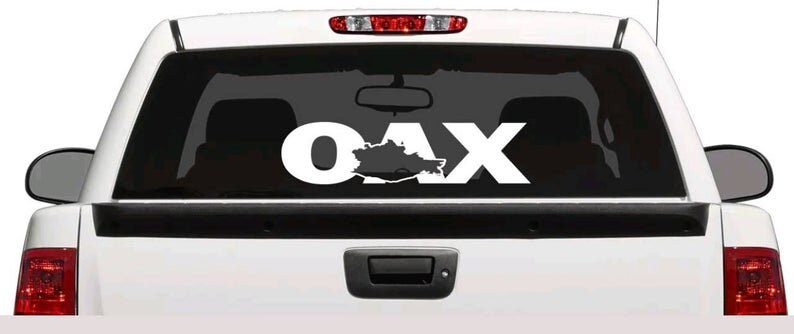 Oaxaca Letters Decal Car Window Laptop Map Vinyl Sticker Mexico Oax - Etsy