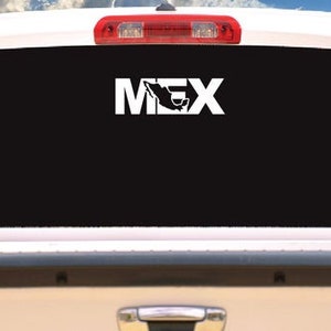 Mexico Letters Decal Car Window Laptop Map Vinyl Sticker Estado DF Mex ...