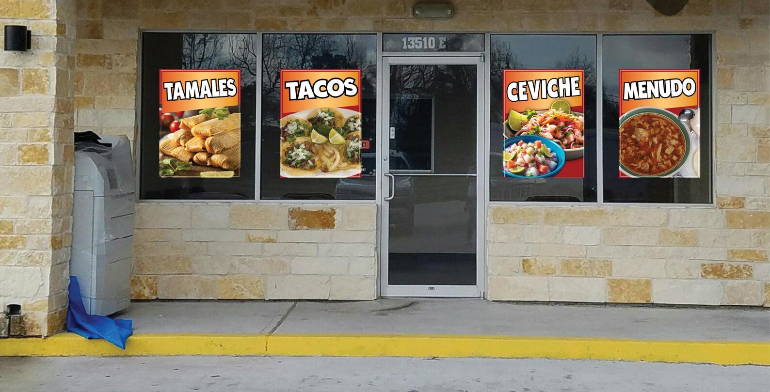 Ceviche Decal Window Sticker Mexican Food Truck Concession Vinyl ...