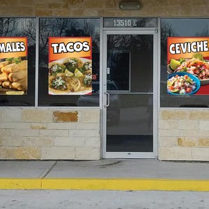 Ceviche Decal Window Sticker Mexican Food Truck Concession Vinyl ...