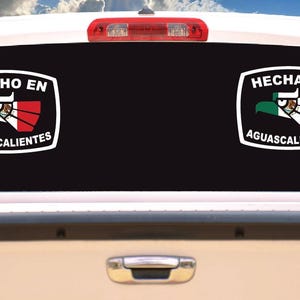 Hecho En Aguascalientes Letters Decal Car Window Laptop Flag Vinyl ...