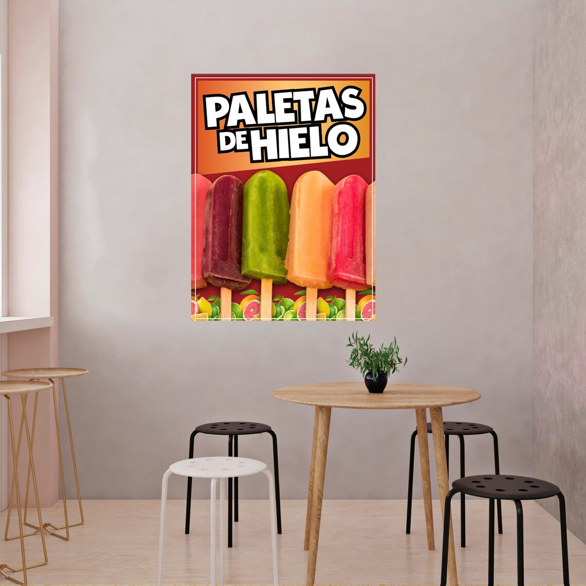 Paletas De Hielo Sticker Window Decal Truck Concession Vinyl Wall ...