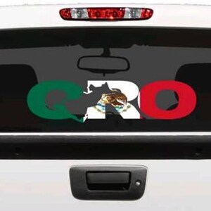 Queretaro Letters Decal Car Window Laptop Map Vinyl Sticker Mexico Qro ...