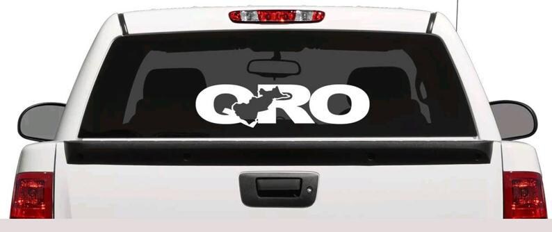 Queretaro Letters Decal Car Window Laptop Map Vinyl Sticker Mexico Qro ...