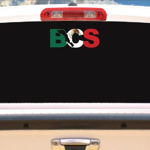 Baja California Sur Letters Decal Car Window Laptop Map Vinyl Sticker ...