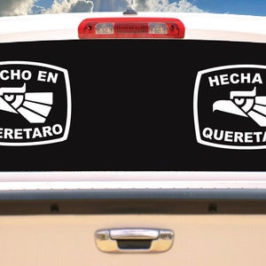 Hecho En Queretaro Letters Decal Car Window Laptop Flag Vinyl Sticker ...