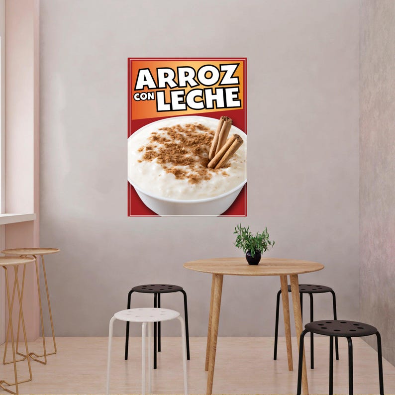 Arroz Con Leche Decal Window Sticker Truck Concession Vinyl Restaurant ...