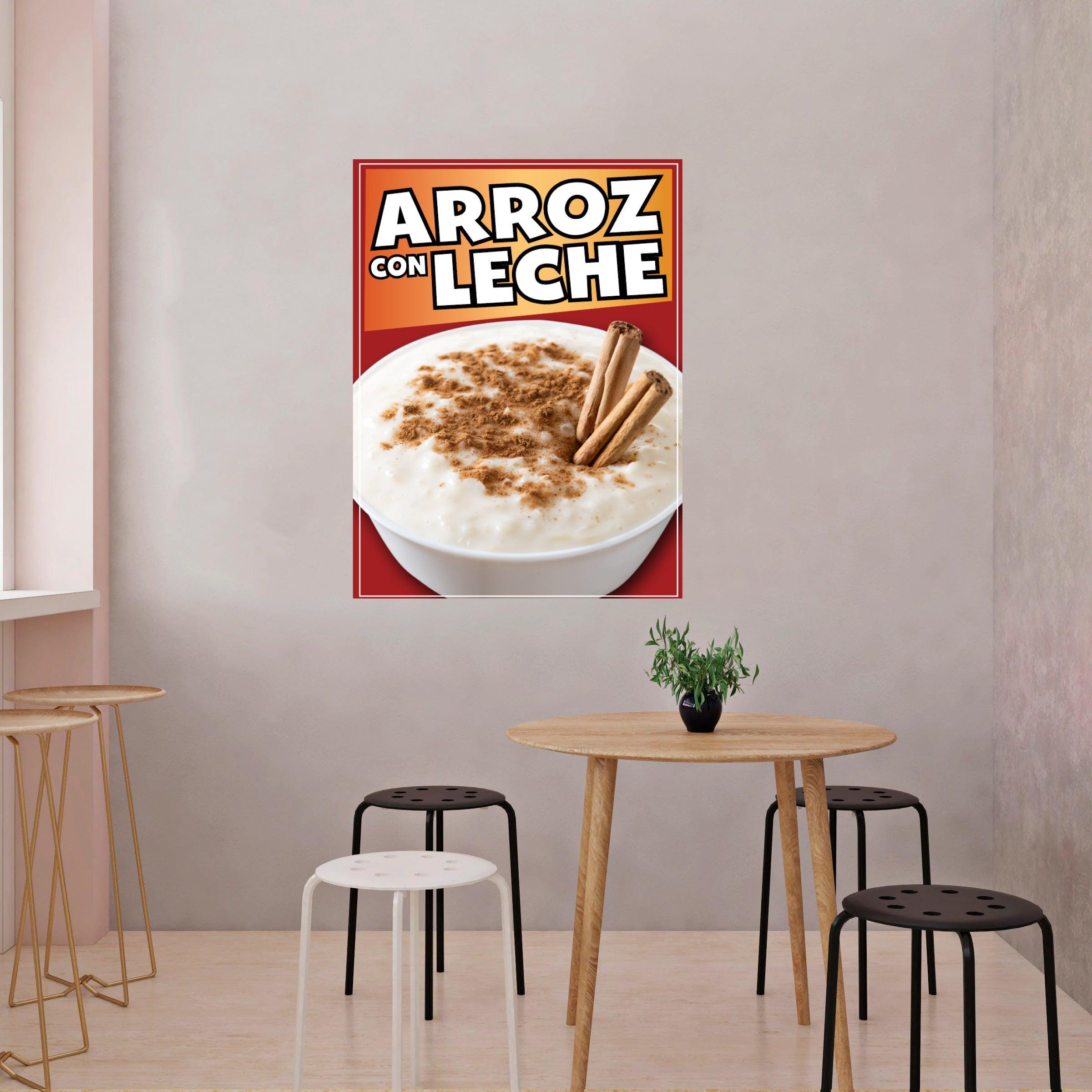 Arroz Con Leche Decal Window Sticker Truck Concession Vinyl Restaurant ...