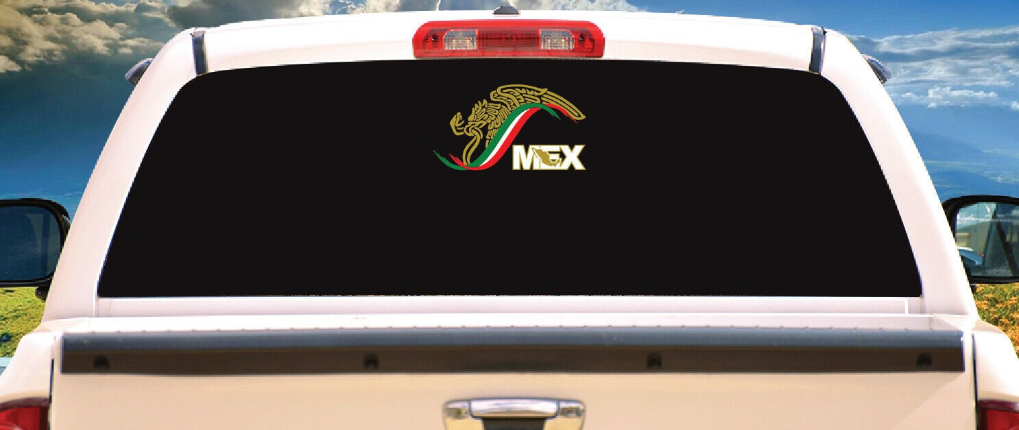 Mexico Eagle Sticker Car Window Vinyl Sticker Decal Gobierno De Mex ...