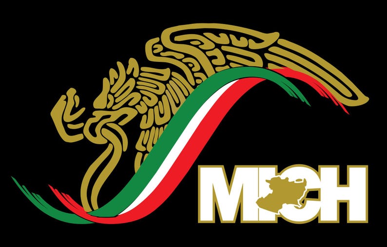 MICH Mexico Escudo Can Window Vinyl Sticker. Decal Gobierno Eagle ...