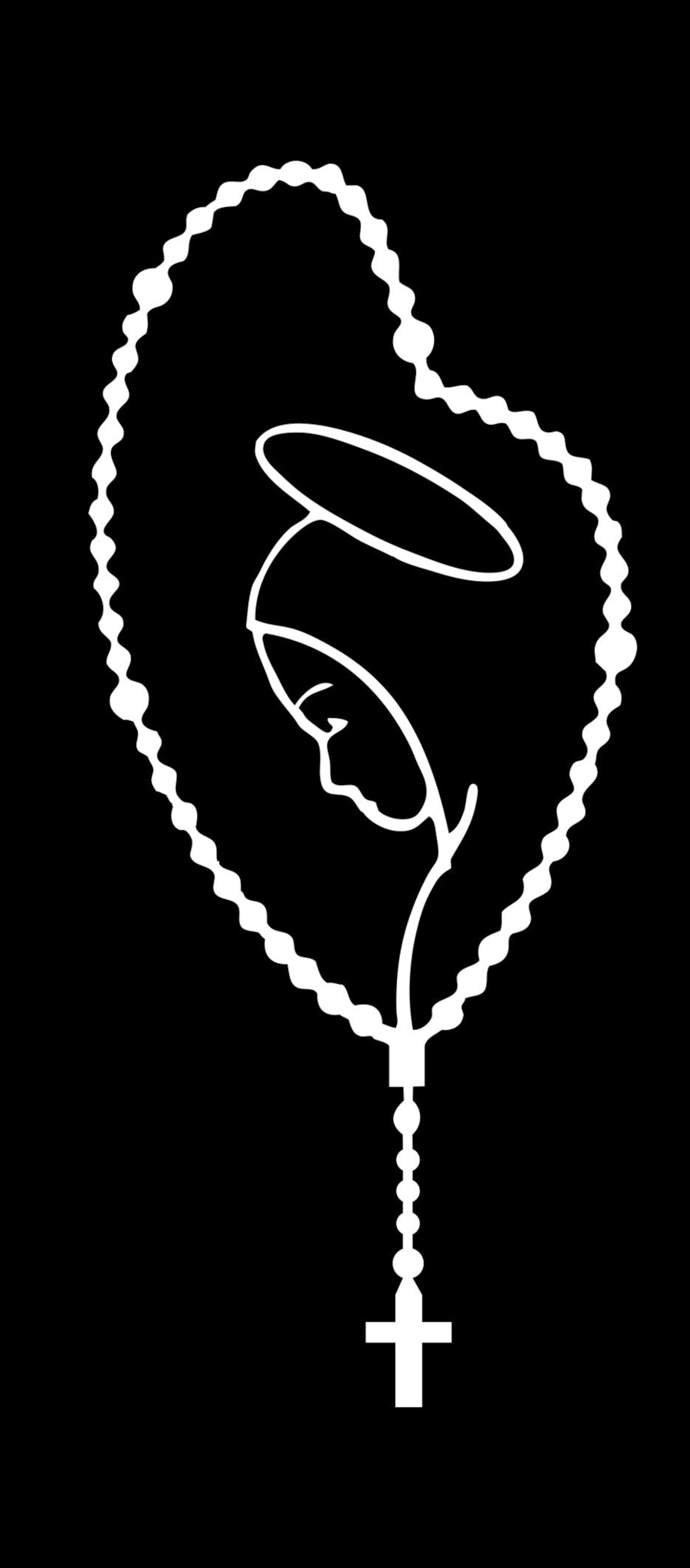 Rosary Decal Faith Decal, Jesus, Christian Sticker, Faith, Vertical ...