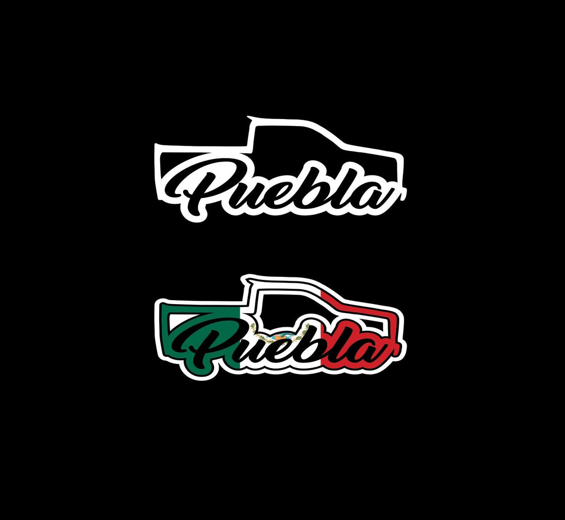 Puebla Decal Trokita Decal Car Window PUE Vinyl Sticker Mexico Trucking ...
