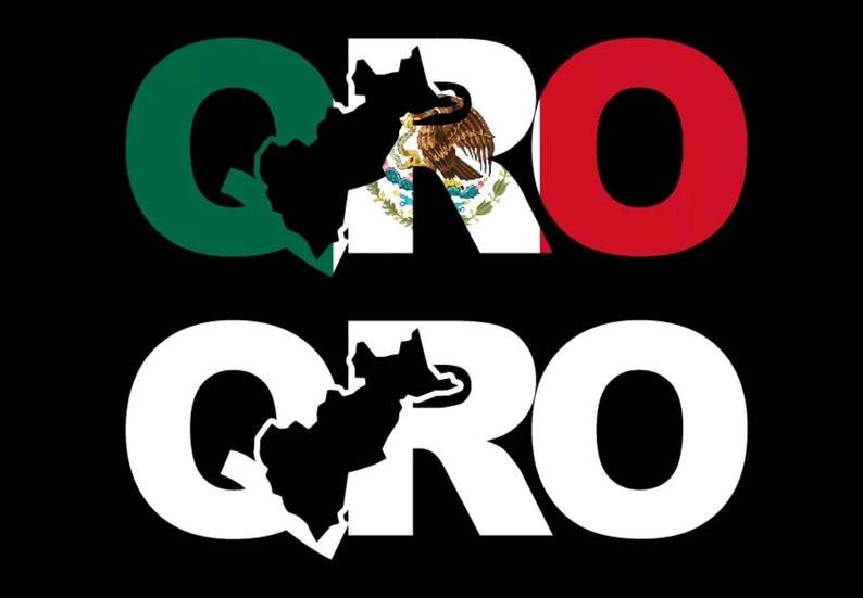 Queretaro Letters Decal Car Window Laptop Map Vinyl Sticker Mexico Qro ...