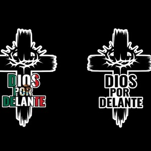 Dios Por Delante Decal Car Window Vinyl Sticker Mexican Flag Trucking Sticker Christian Faith ...