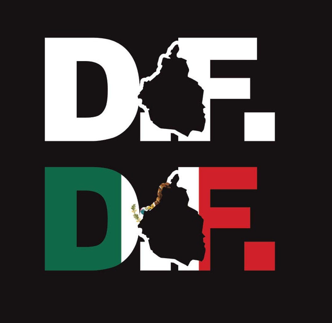 Distrito Federal Letters Decal Car Window Laptop Map Vinyl Sticker ...