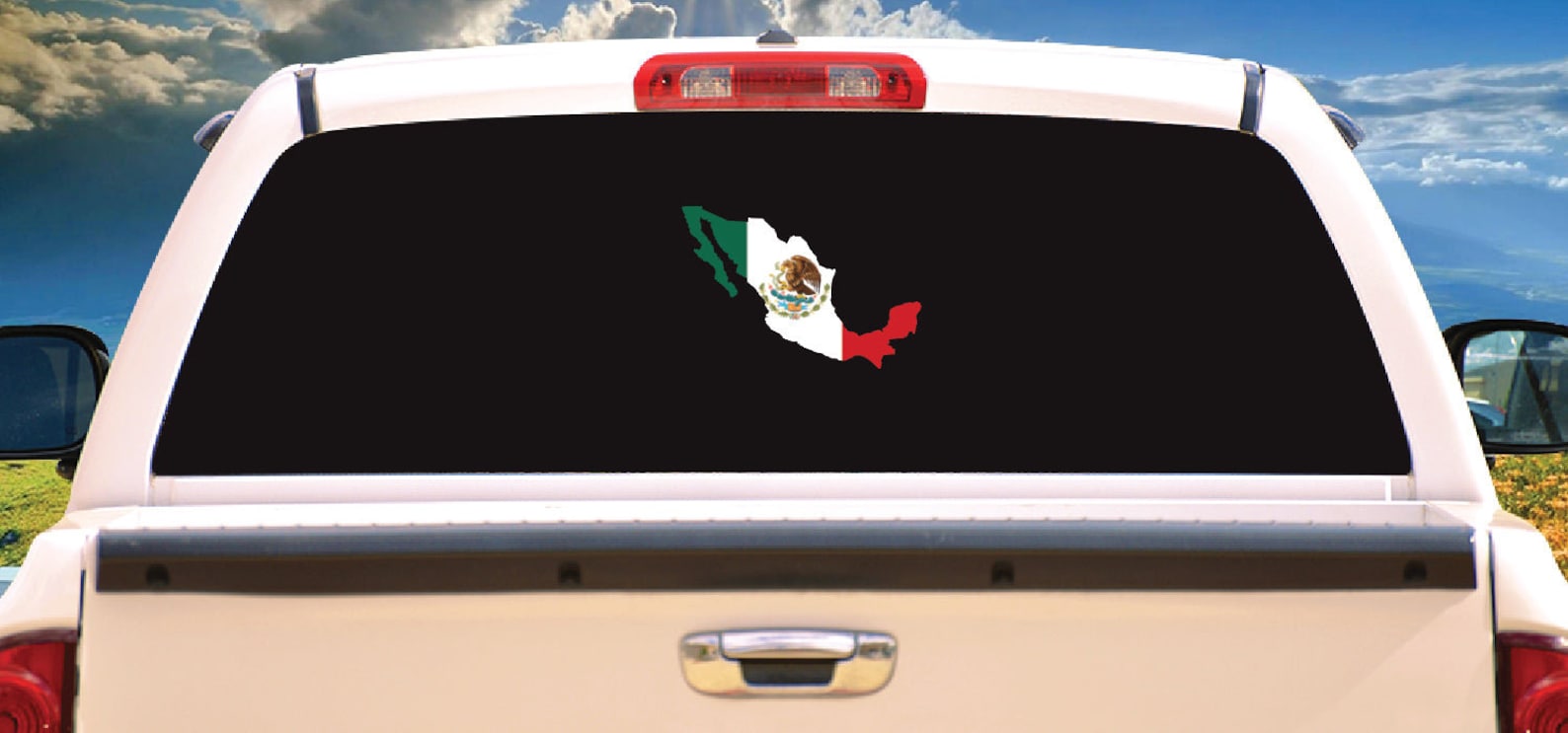 Mexico Map Decal Car Window Laptop Map Vinyl Sticker Mexico Mapa ...