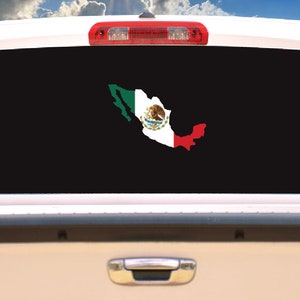 Mexico Map Decal Car Window Laptop Map Vinyl Sticker Mexico Mapa ...
