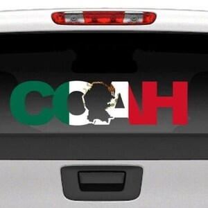 Coahuila Letters Decal Car Window Laptop Map Vinyl Sticker Mexico Coah ...