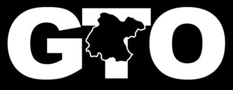 GTO Letters Decal Car Window Laptop Map Vinyl Sticker Estado Guanajuato ...