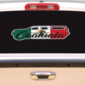 Coahuila Yucon GMC Decal Troka Silhouette Letters Decal Car Window ...
