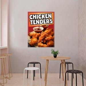 Chicken Tenders Sign Decal Window Sticker Truck Concession Vinyl ...