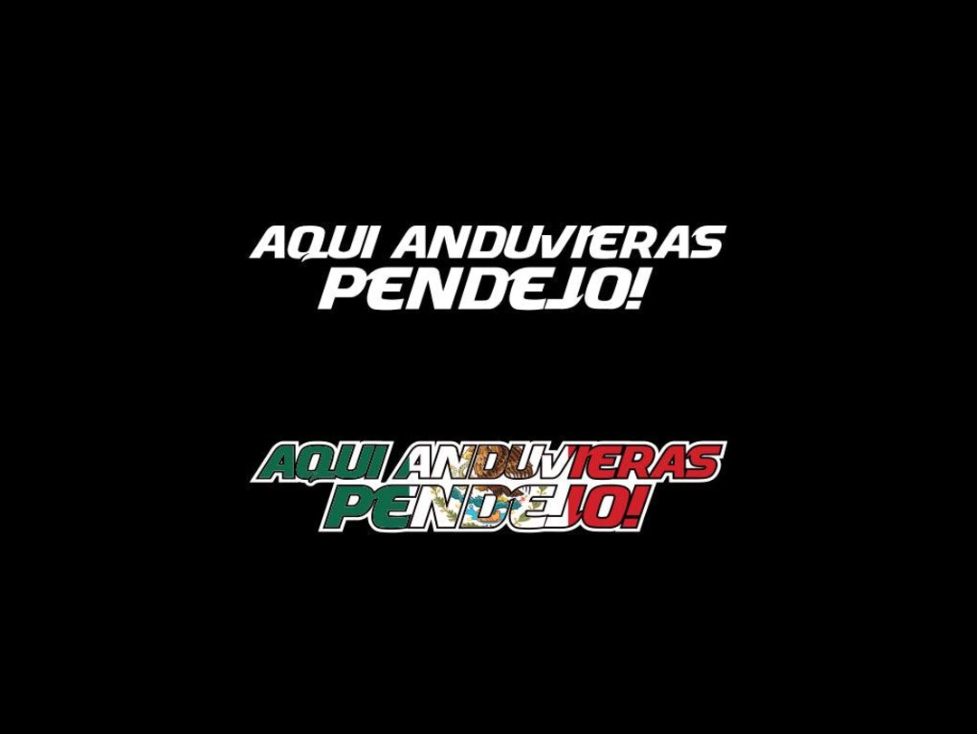 Aqui Anduvieras Pendejo Decal Car Window Map Vinyl Sticker Mexico ...