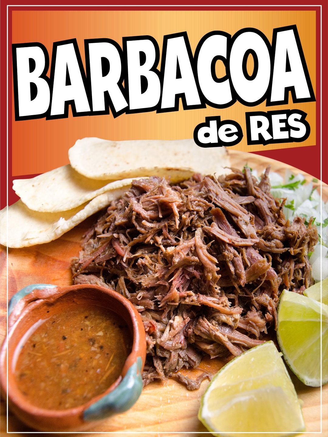 Barbacoa De Res Decal Window Sticker Mexican Food Truck Concession ...
