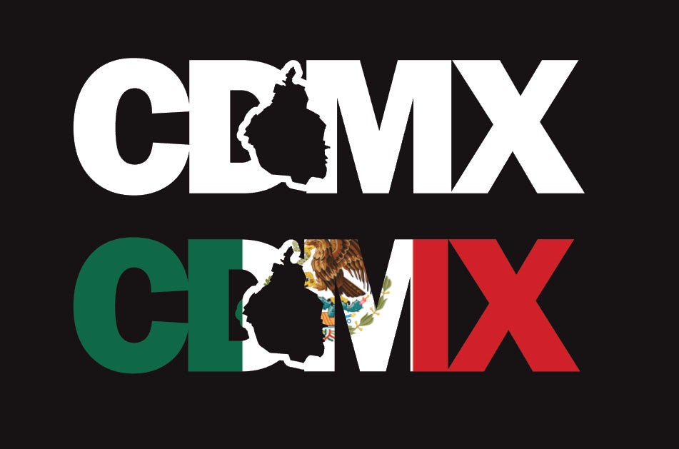 Ciudad De Mexico Letters Decal Car Window Laptop Map Vinyl Sticker ...