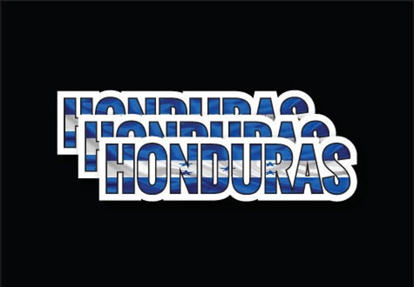 Honduras Letras Decal Car Window Laptop Vinyl Sticker Honduras Adhesive ...