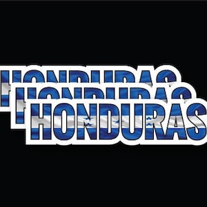 Honduras Letras Decal Car Window Laptop Vinyl Sticker Honduras Adhesive ...