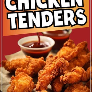 Chicken Tenders Sign Decal Window Sticker Truck Concession Vinyl ...