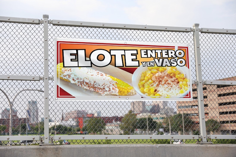Elote Entero Y En Vaso Vinyl Banner Advertising Sign Full Color Any ...