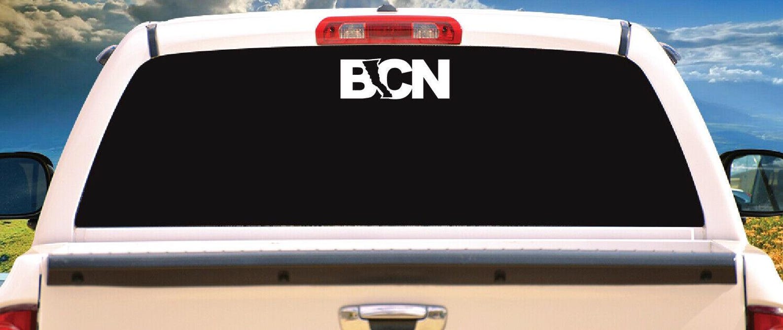 Baja California Norte Letters Decal Car Window Laptop Map Vinyl Sticker ...