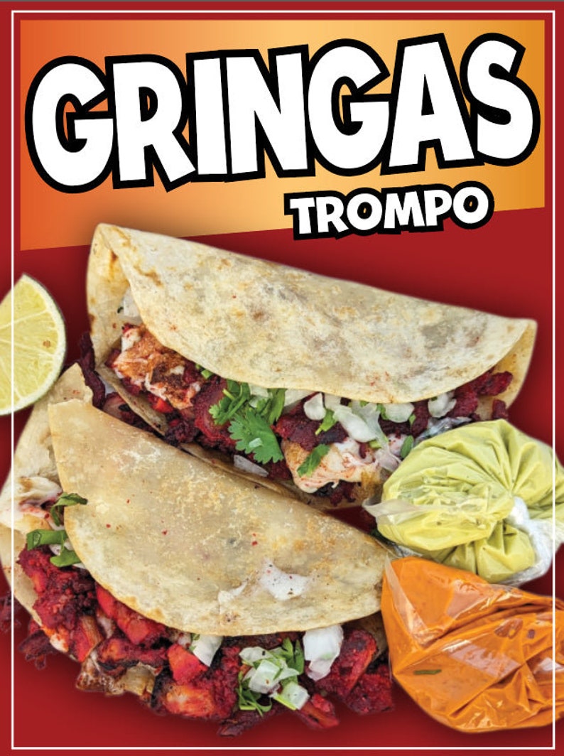 Gringas Decal Window Sticker Mexican Food Truck Concession Vinyl Trompo ...