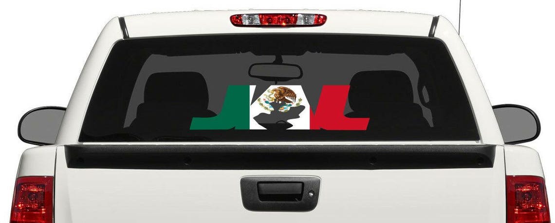 Jalisco Letters Decal Car Window Laptop Map Vinyl Sticker Mexico JAL - Etsy