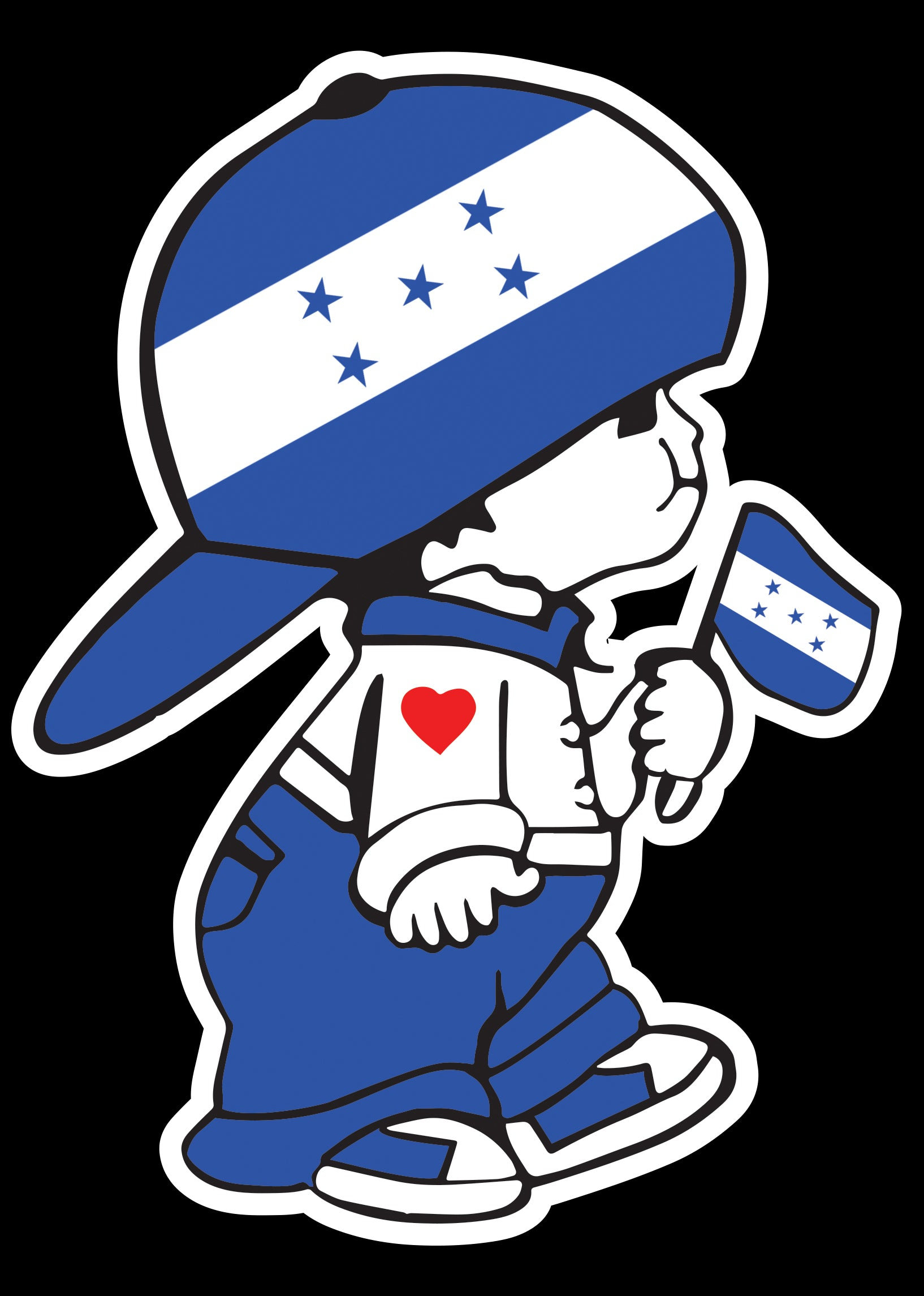 Honduras Boy Decal Car Window Vinyl Sticker Honduras Flag With Boy ...