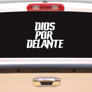 Dios Por Delante Decal Car Window Vinyl Sticker Mexican Flag Trucking Sticker - Etsy