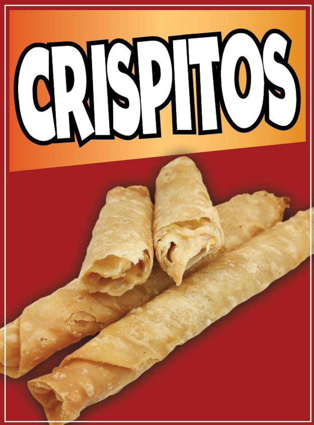 Crispitos Decal Window Sticker Crispy Tacos Food Truck Concession Vinyl ...