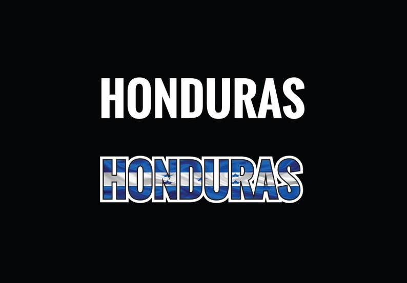 Honduras Letras Decal Car Window Laptop Vinyl Sticker Honduras Adhesive ...